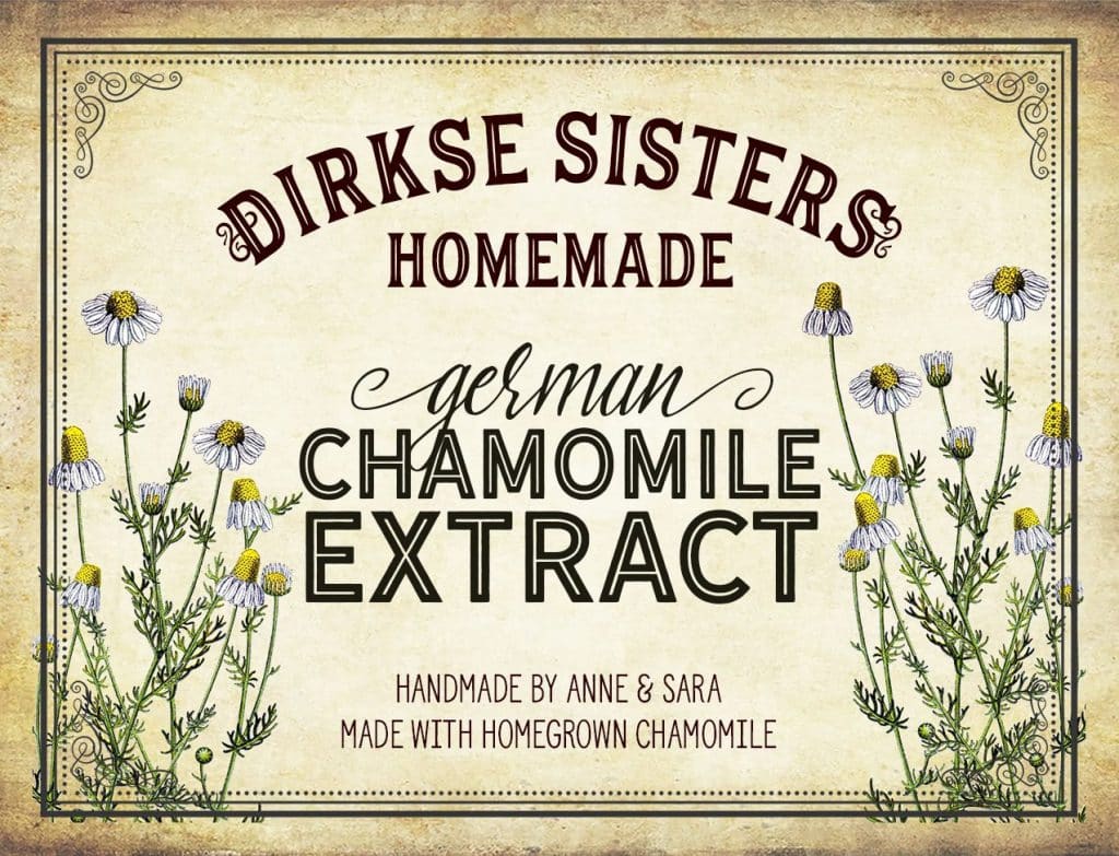 Custom Chamomile Tea Label