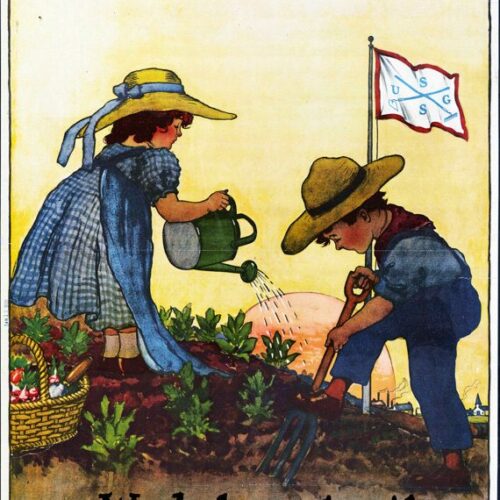 Join The United States School Garden Army - Enlist Now - Vintage Poster ...