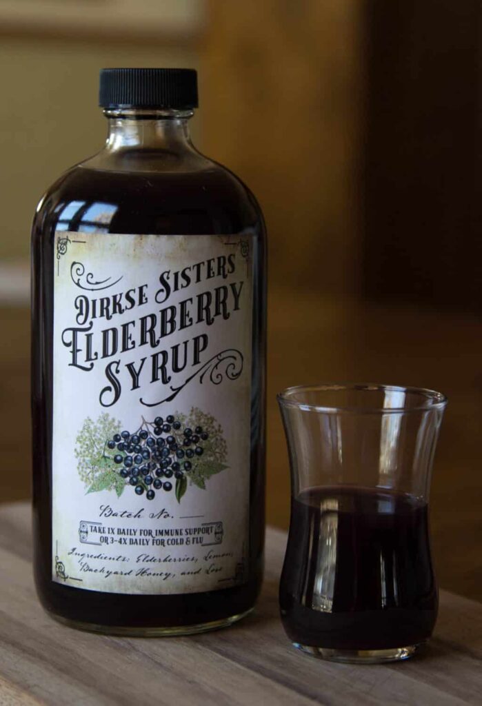 Custom Elderberry Syrup Labels