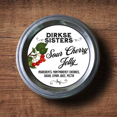 Cherry Mason Jar Labels