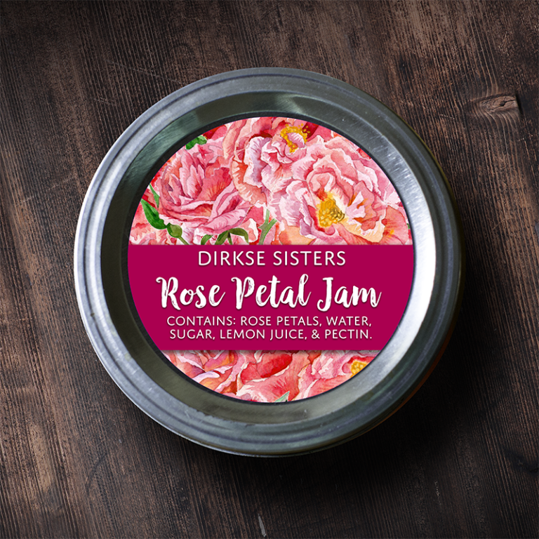 Customized Rose Petal Canning Labels - Watercolor Style – Authentic ...