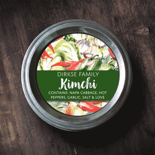 Customized Kimchi Label