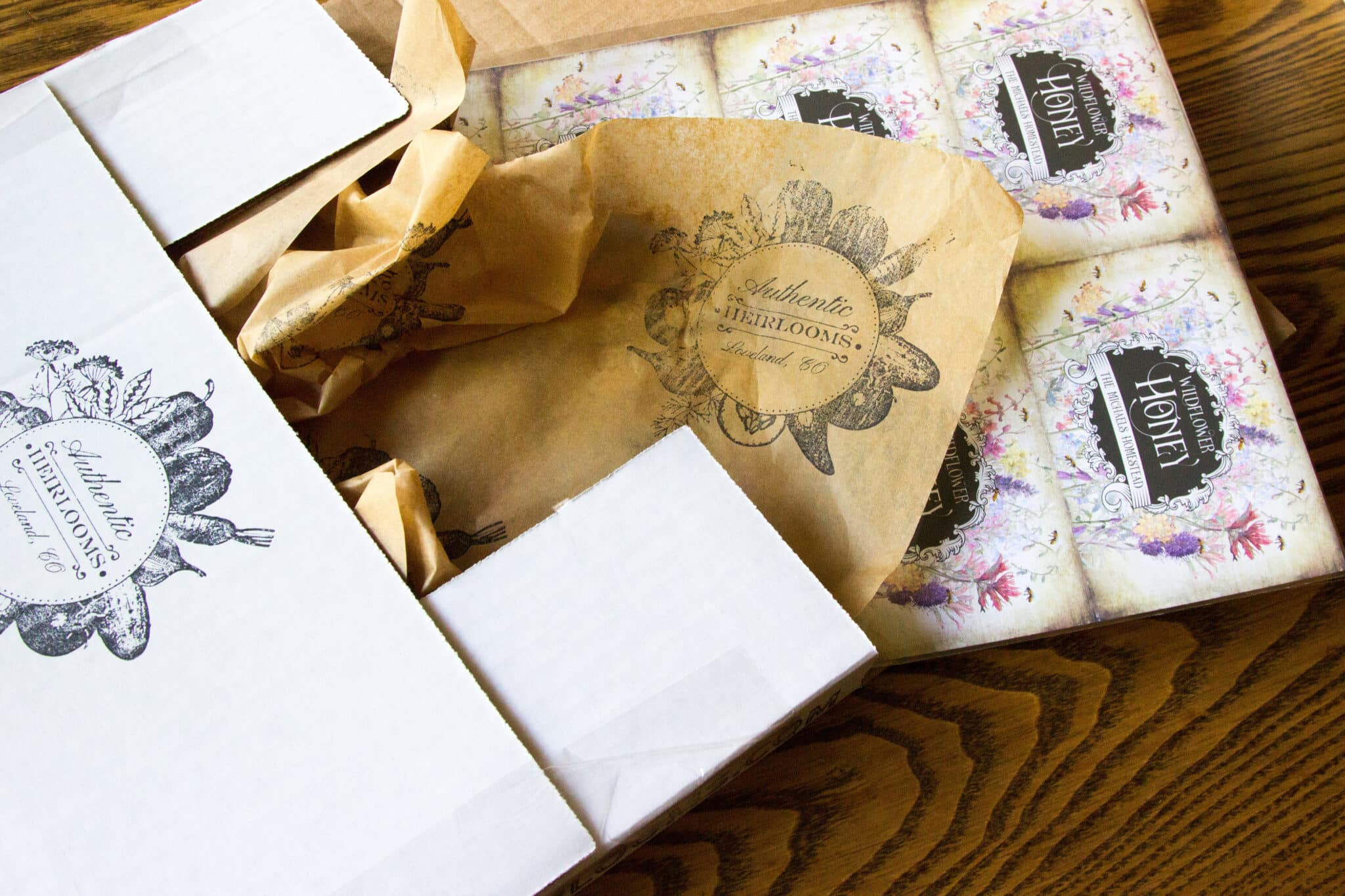 Custom Honey Labels - Vintage Wildflowers