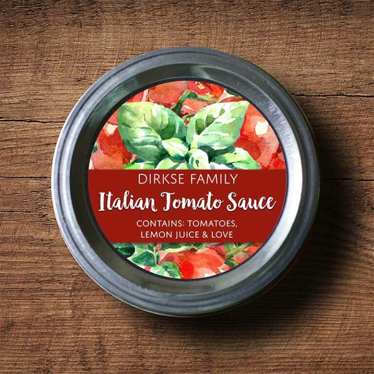 Customized Kimchi Label