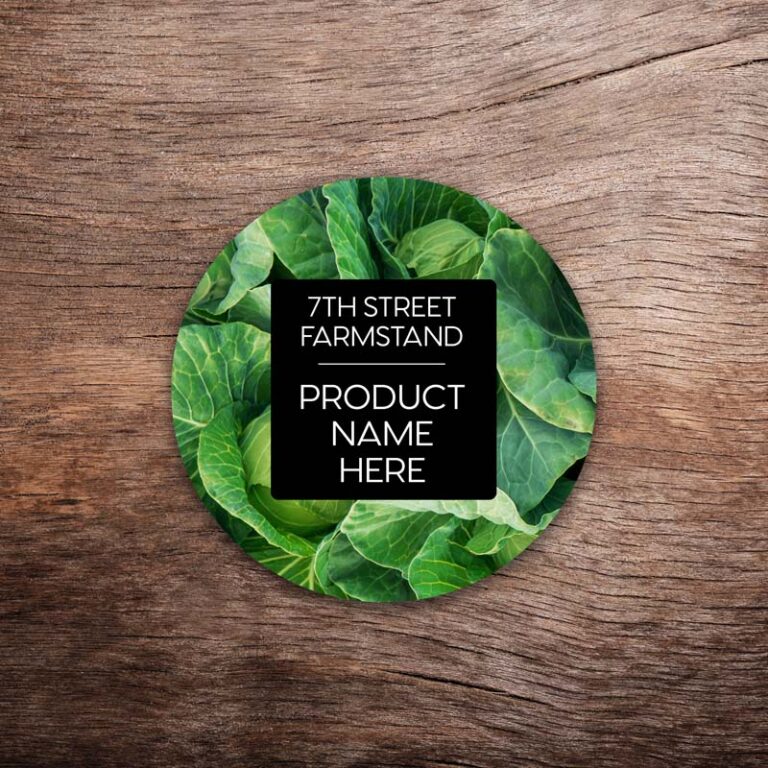 Customizable Cabbage Labels - Vivid Photo – Authentic Heirlooms
