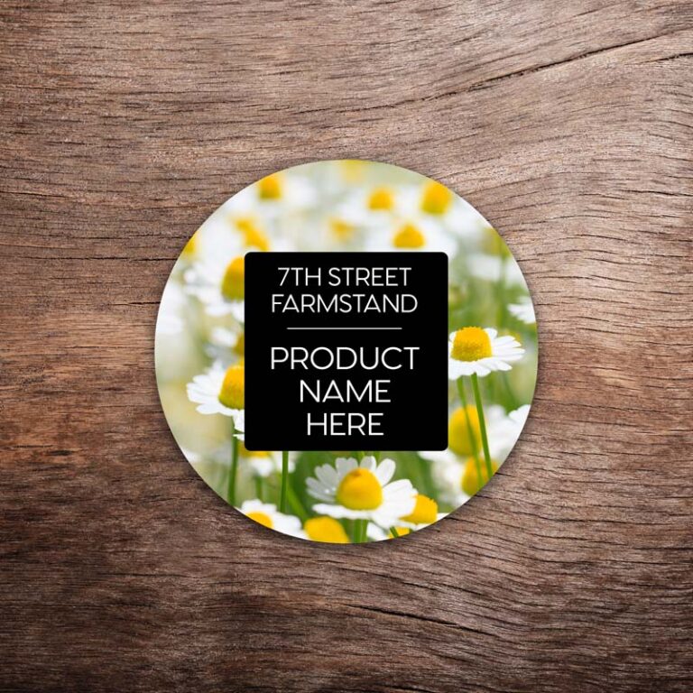 Customizable Chamomile Labels - Vivid Photo – Authentic Heirlooms