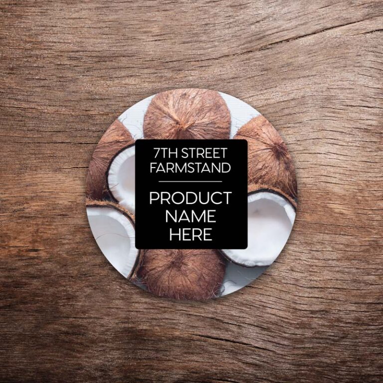 Customizable Coconut Labels - Vivid Photo – Authentic Heirlooms