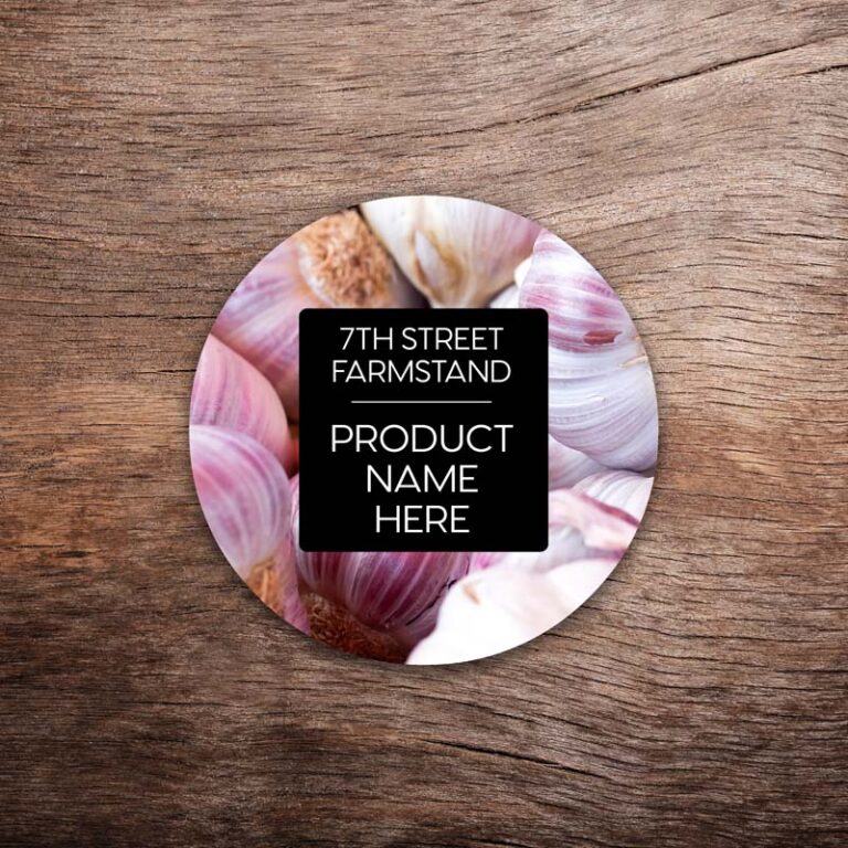 Customizable Garlic Labels - Vivid Photo – Authentic Heirlooms