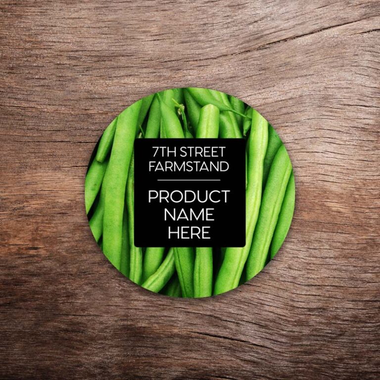 Customizable Green Bean Labels - Vivid Photo – Authentic Heirlooms