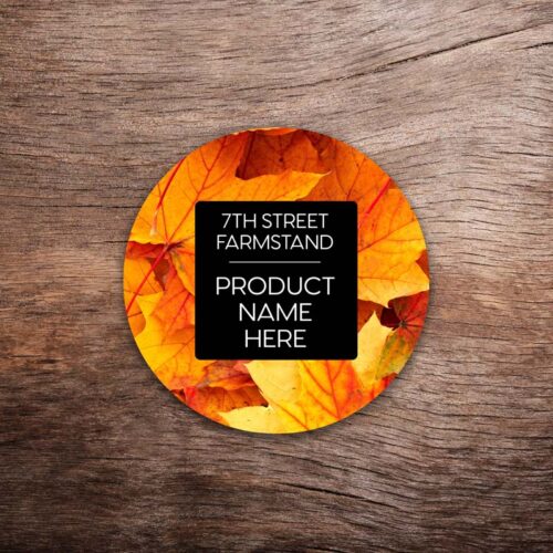 Customizable Fall Leaves Labels - Vivid Photo – Authentic Heirlooms