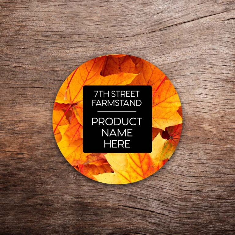 Customizable Fall Leaves Labels - Vivid Photo – Authentic Heirlooms