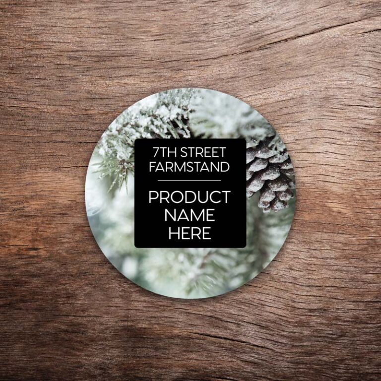 Customizable Winter Snow Labels - Vivid Photo – Authentic Heirlooms