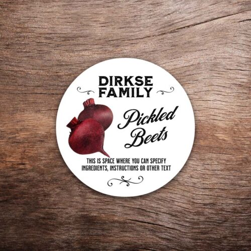 Customizable Beet Labels - Classic White Design – Authentic Heirlooms