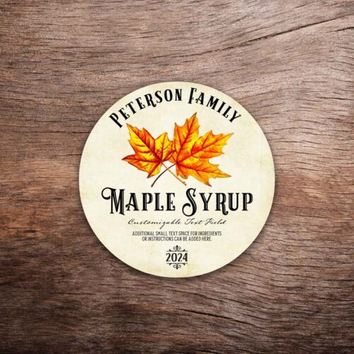 Vintage Style Maple Syrup Labels – Authentic Heirlooms