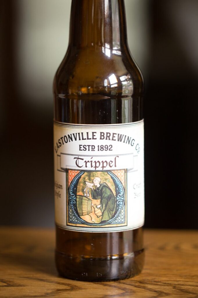 Customizable Beer Label with Belgian Monk